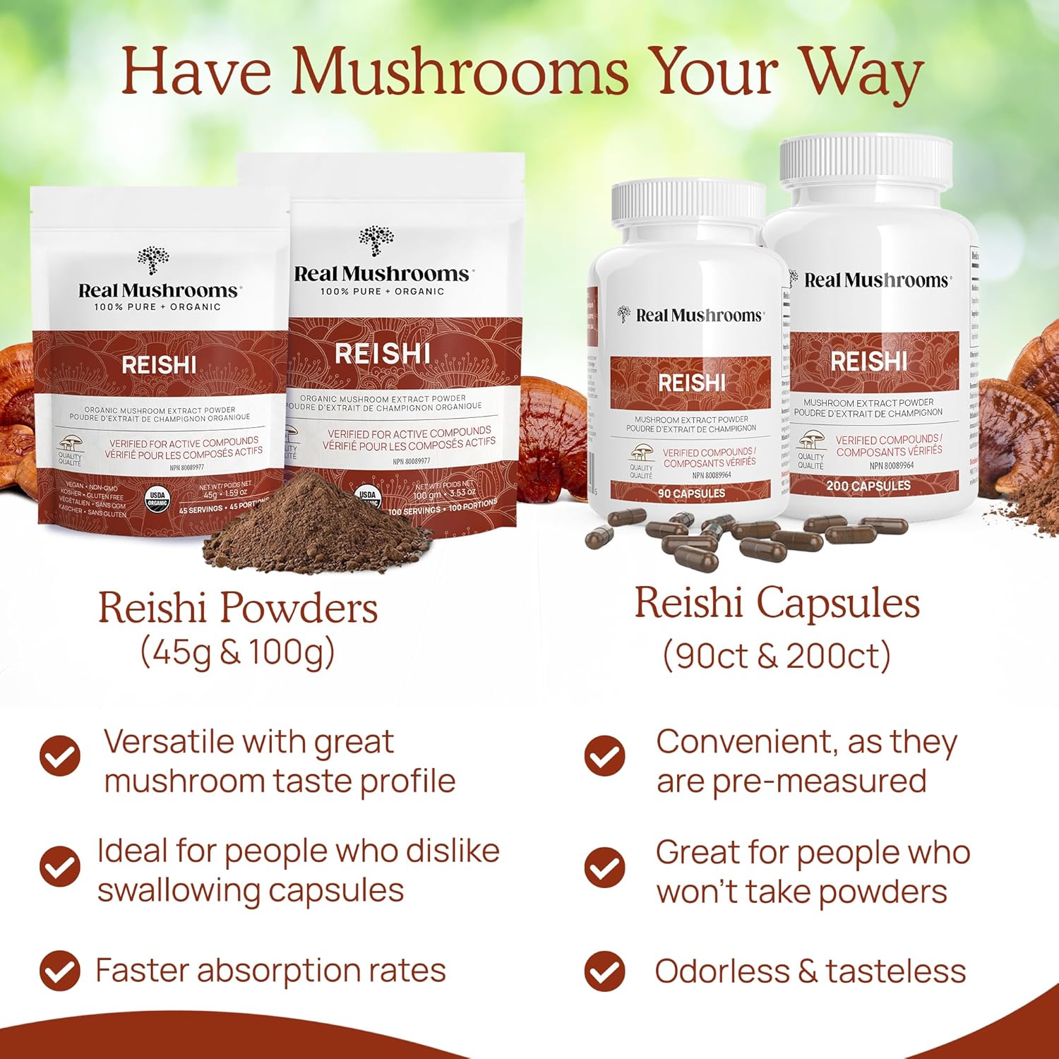 Reishi – 200 Capsules – Eastern Currents